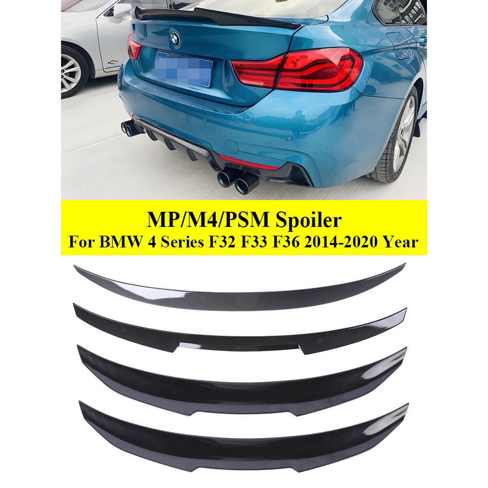 For BMW 4 Series F32 F33 F36 2014-2020 Carbon Fiber Rear Bumper Lip ...