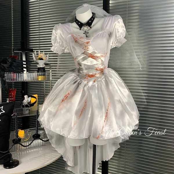 halloween costume halloween Ghost Bride | Kostum Halloween COS Dark ...