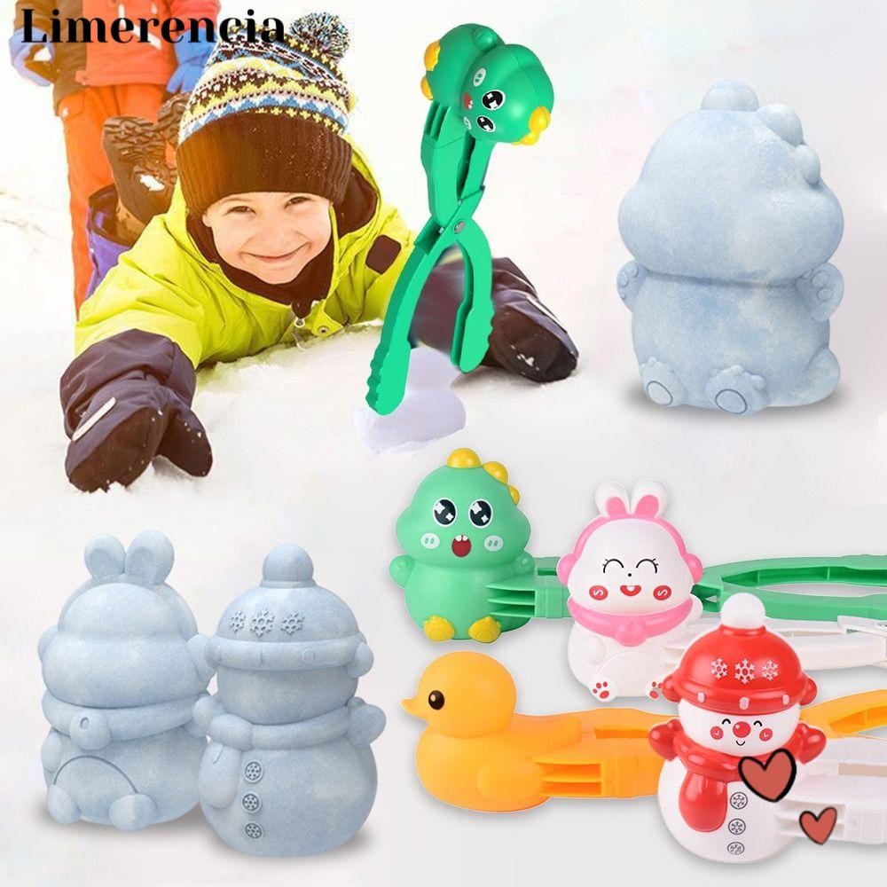 LIMERENCIA Snowball Clip, Plastic Dinosaur Duck Shape Snow Ball Maker ...