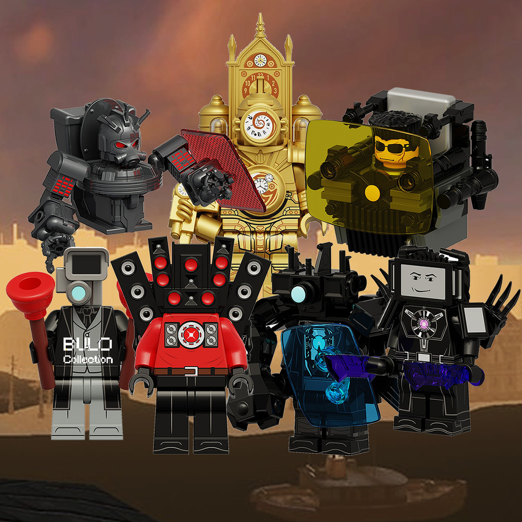 Toilet Titan Man Custom Minifigures TV Cameraman Gman LEGO Compatible ...