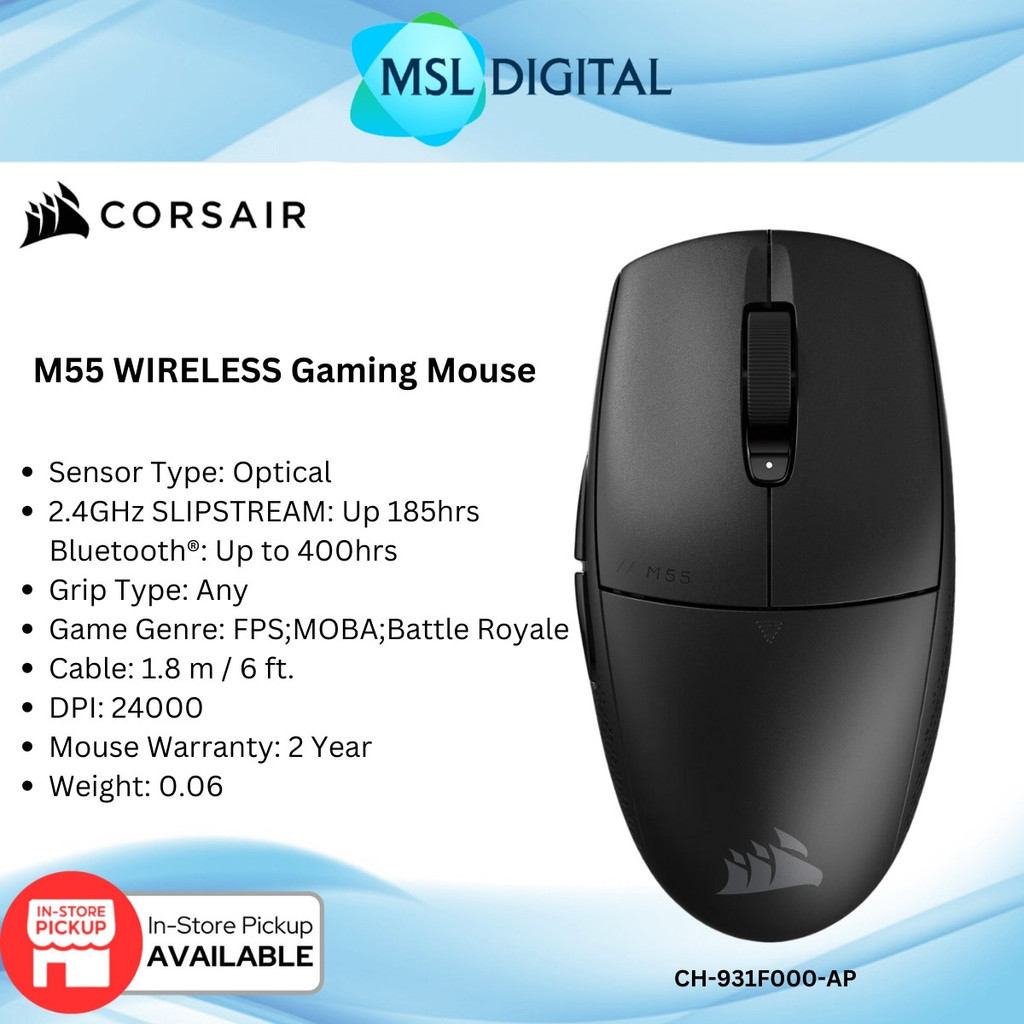 Corsair M55 WIRELESS Gaming Mouse | Shopee Malaysia