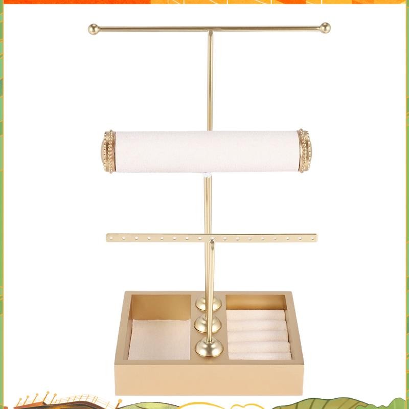 yehengh 3 Tier Jewelry Tree Stand Tower Rack Necklace Bracelet Holder ...