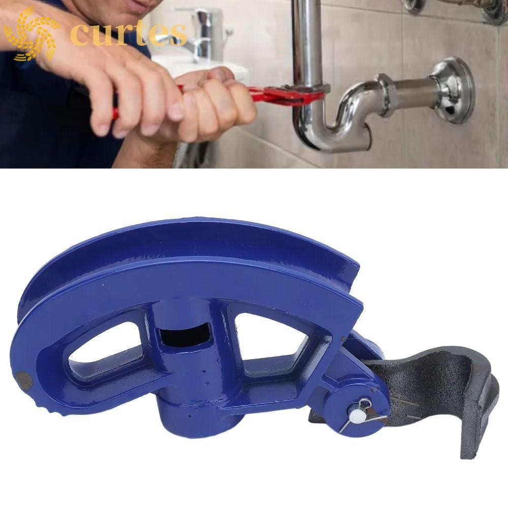CURTES Manual Pipe Bender, 90°-180° Cast Iron Pipe Bending Tool, Easy ...