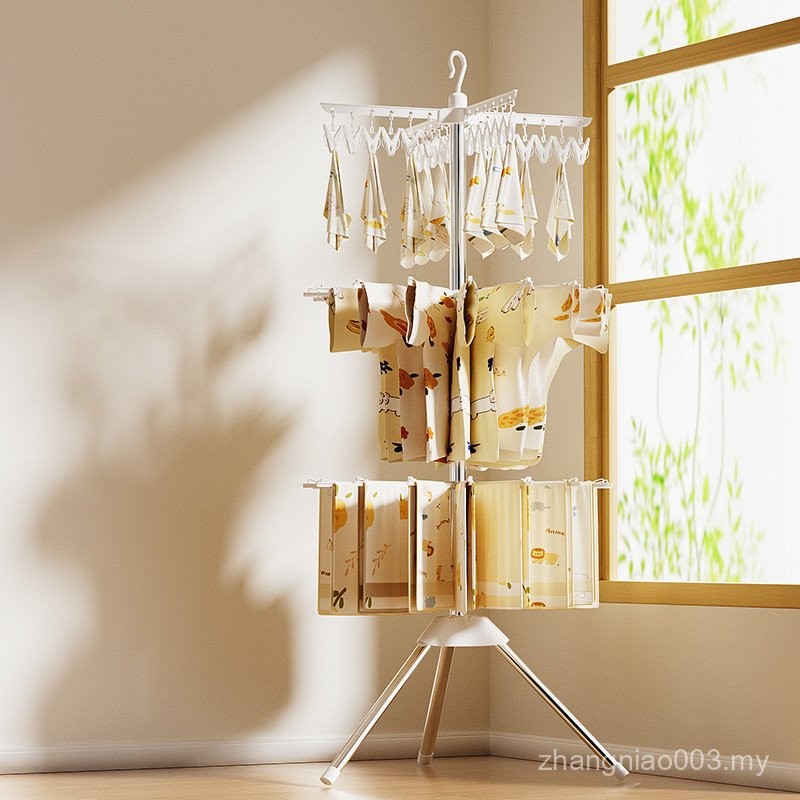 Multi-Layer Multifunctional Baby Baby Folding Drying Rack Diaper Towel ...