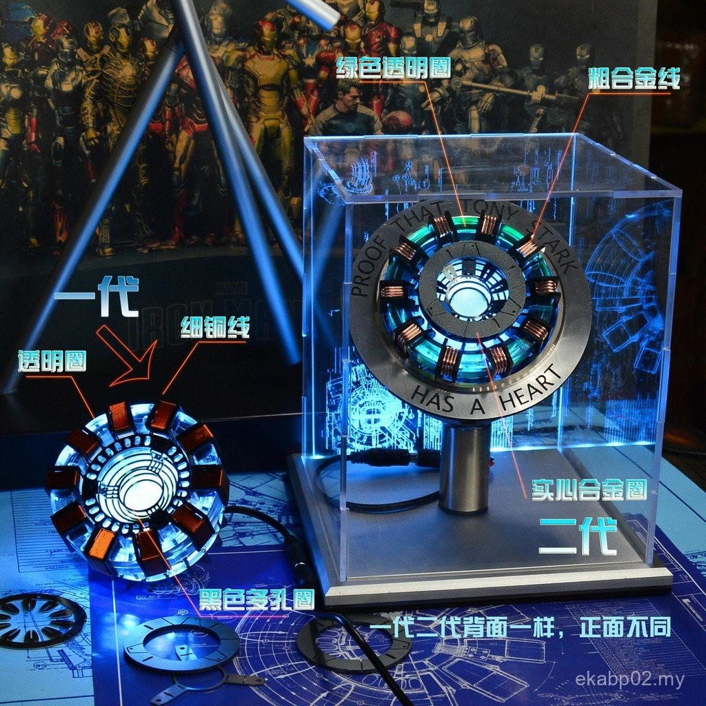 Iron Man Reactor Ark Reactor Assembly Model Iron Man Ornaments Marvel ...