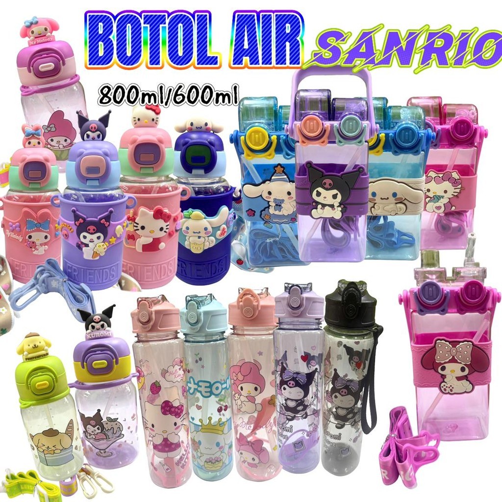 ReadyStok!!!560ml-800ml Botol Air Straw Budak Sekolah Cinnamoroll ...