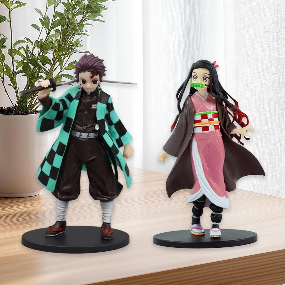 Demon Slayer Characters Action Figure Tanjiro Adult Pvc Toy Japanese ...