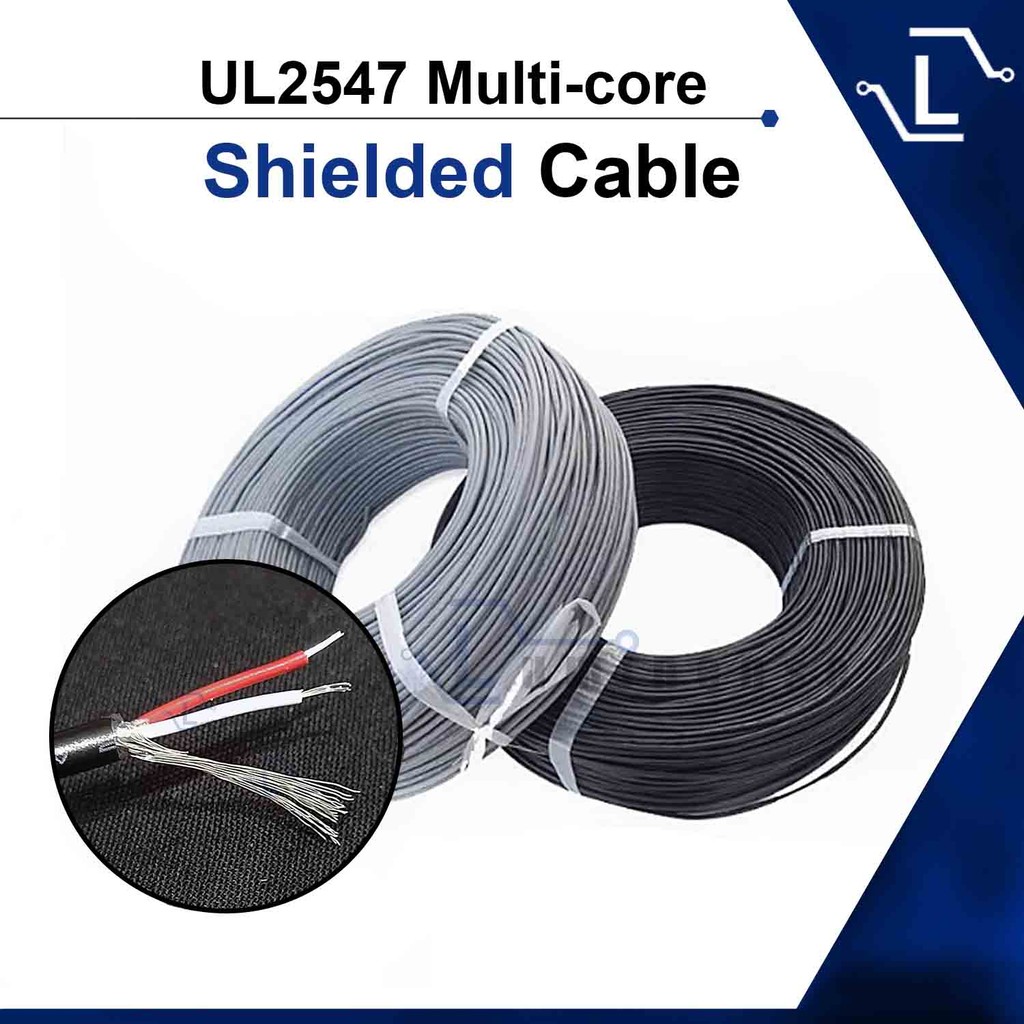 [Luminense] 1M Shield Cable UL2547 Multicore Shielded Cable Flexible Stranded PVC Signal Copper ...