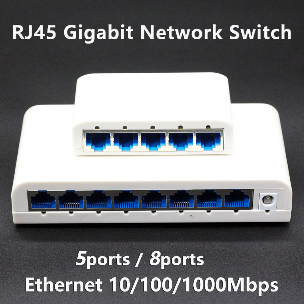 Gigabit Switch 10/100/1000Mbps MDI/MDIX, 5Port/8Port, Plug and Play ...
