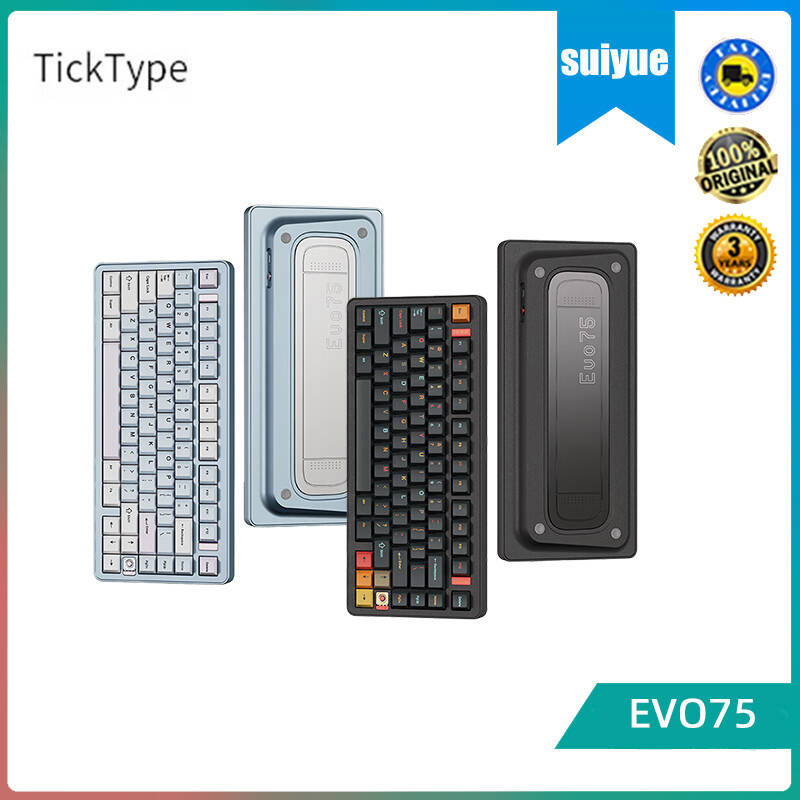 TickType mechanical keyboard EVO75 the third mock examination 2.4G Bluetooth HiFi customized ...