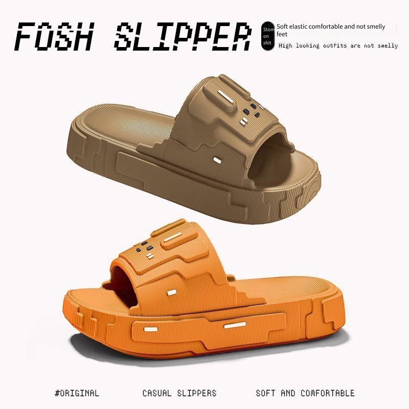 New Style Funny Building Block Slippers Pixel Mosaic Design Style EVA 5 ...