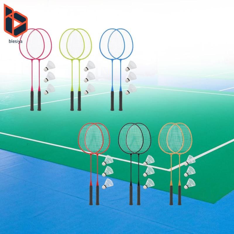 blesiya 2x Badminton Rackets Badminton Shuttlecock Tennis Racquet with ...