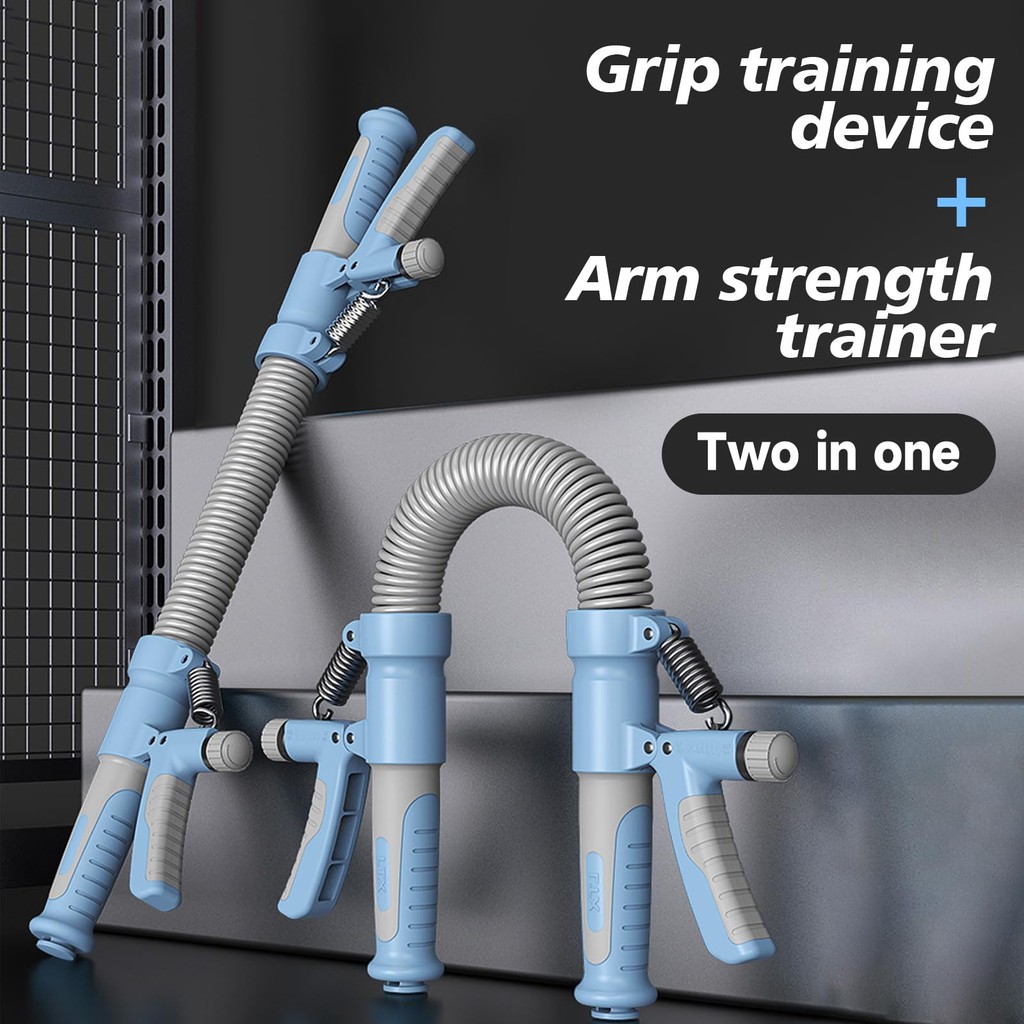 2 in 1 Power Twister Resistance Bar - Spring Bar for Chest and Arm ...