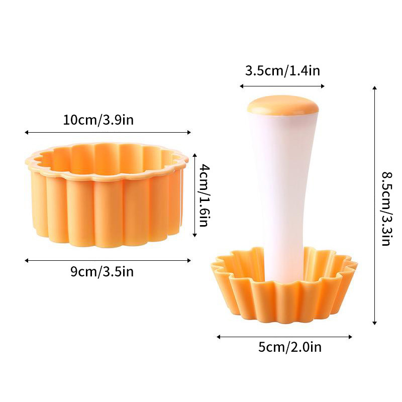 JIAUTING Tart Shells Mold Set Pastry Tamper Plastic Mini Tart Tamper ...