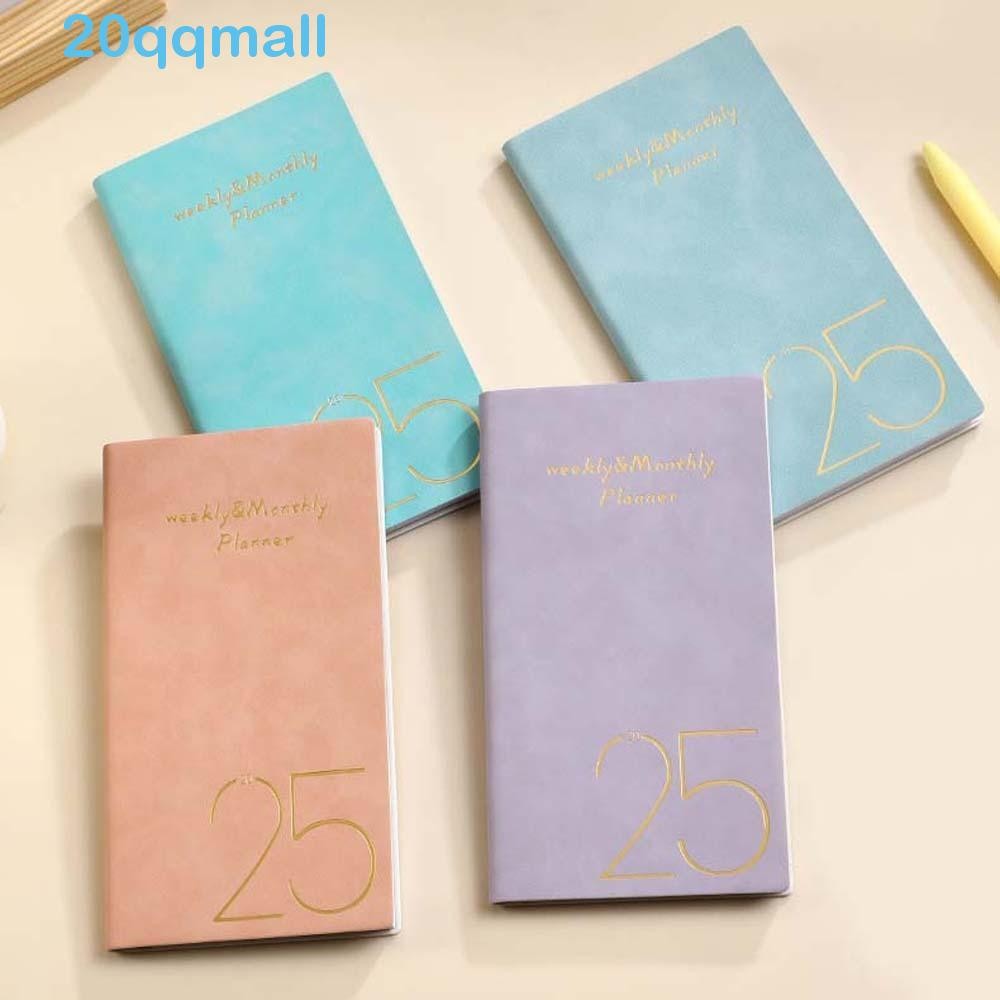 QQMALL 2025 Planner Notebook, Time Organizer 365 Days A6 Planner ...