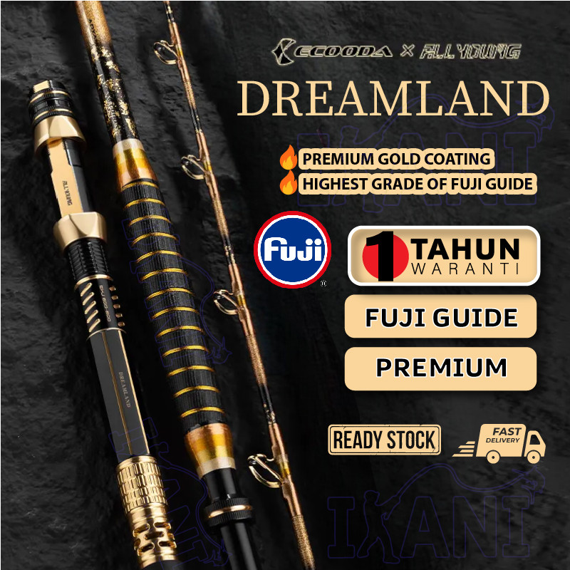 ECOODA Dreamland deep sea bottom fishing rod Electric reel Joran ...
