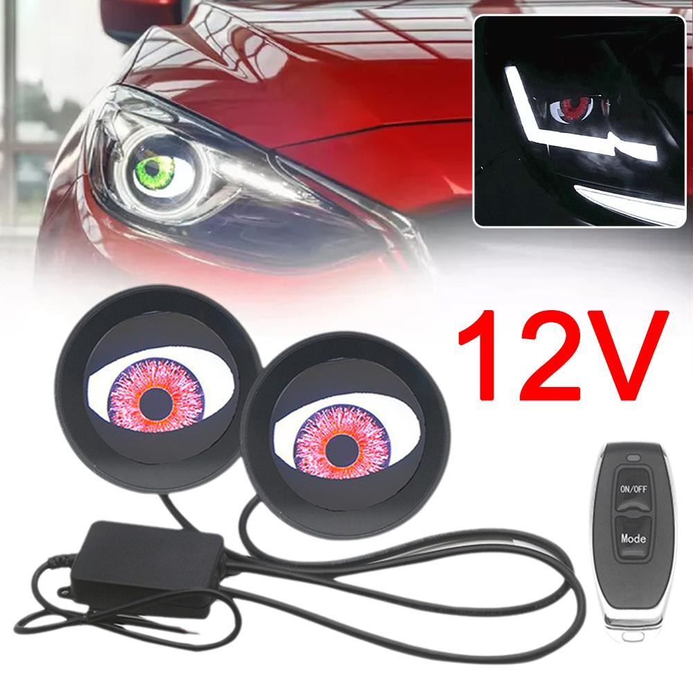 Led Headlight Kit Car Dynamic Lights 12v With Remote Control Retrofit ...
