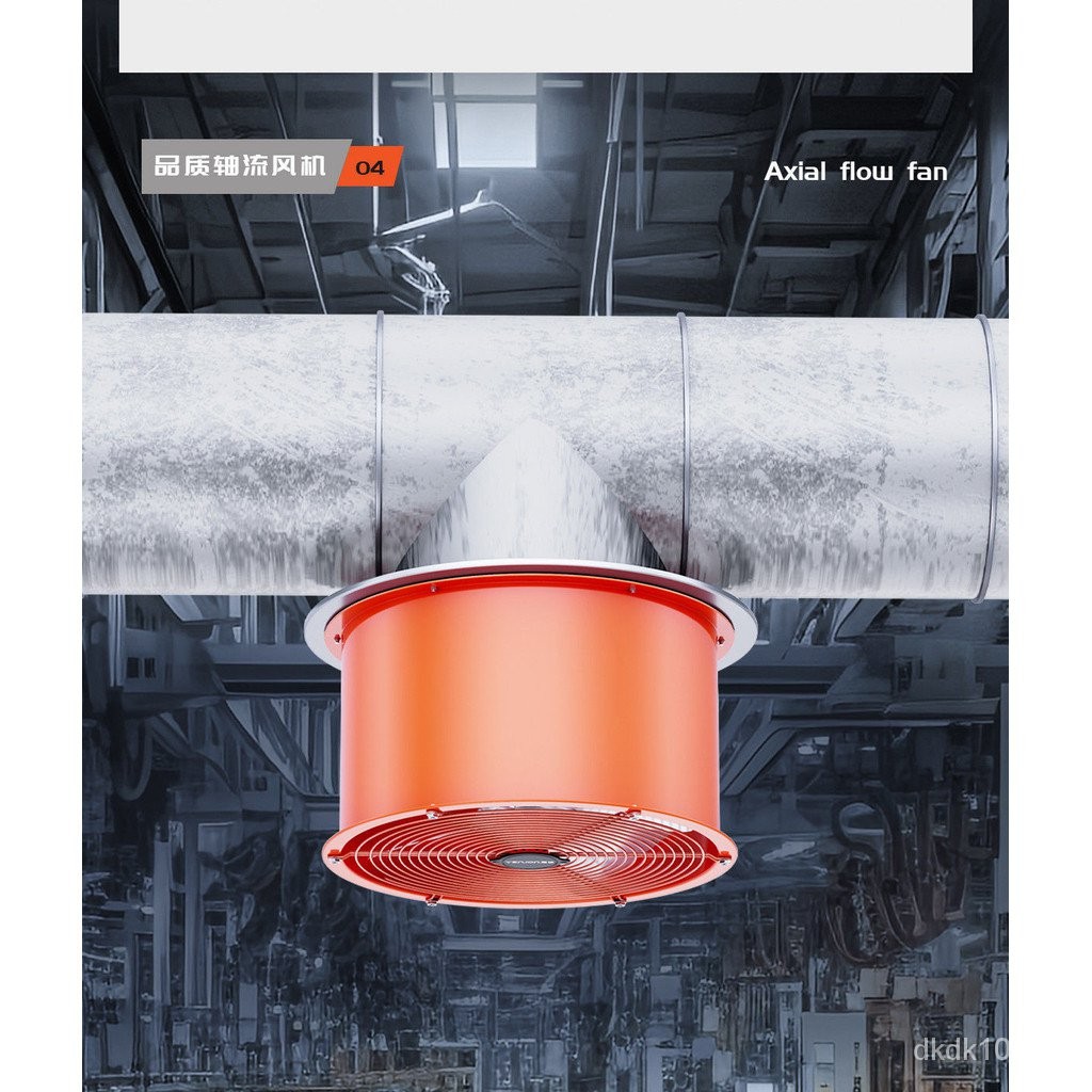 Industrial Pipe Ventilation Fan Powerful Exhaust Fan Factory Axial Fan ...