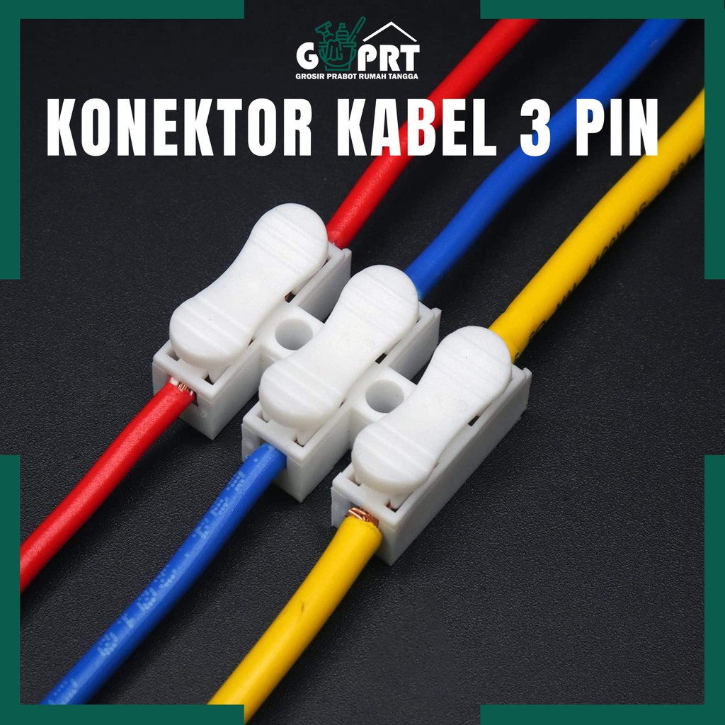 Quick Connect CH 3 Pin Wire Connector Electrical Cable 3 Slots Clamp ...