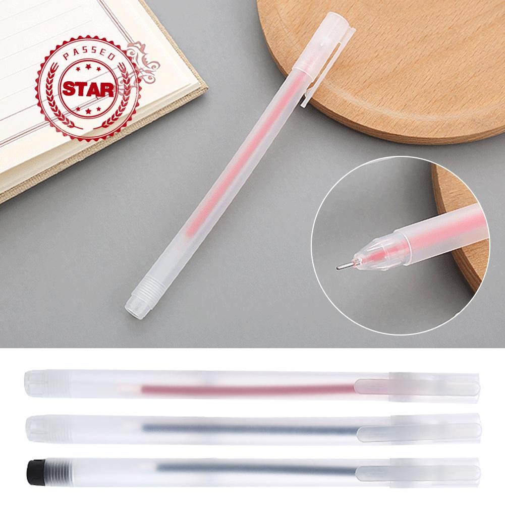Creative Transparent Frosted Gel Pen Black Red Blue Signature Pens ...