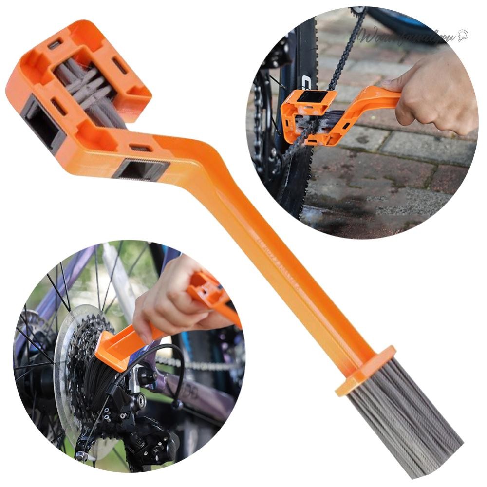 Motorcycle Chain Cleaning Brush Double Head Bike Chain Washer Cleaner ...