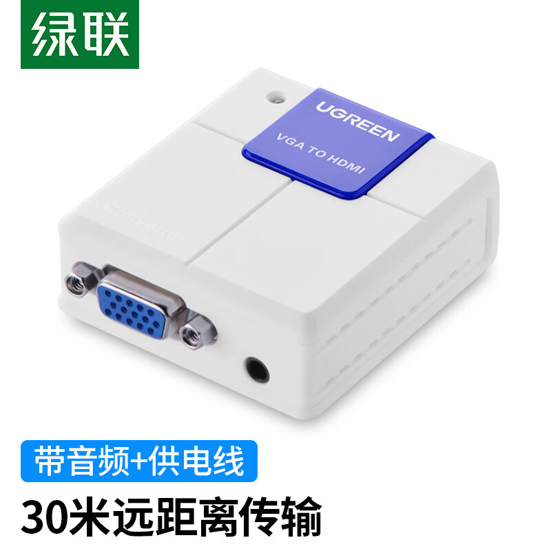 Green Link (UGREEN) VGA to HDMI Cable Converter with Audio Interface ...