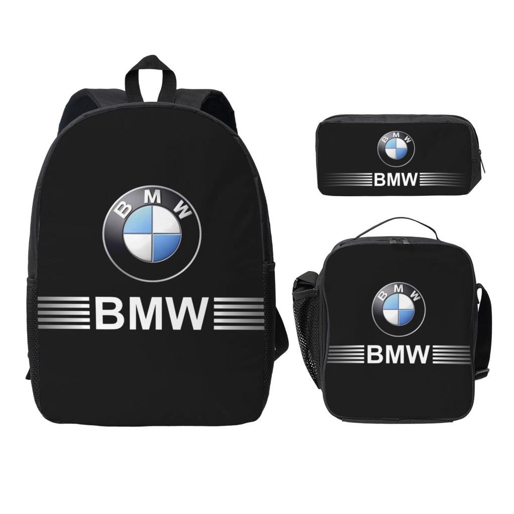 BMW Backpack Large Capacity Kids Backpack 3 Piece Set 17 Inch ...
