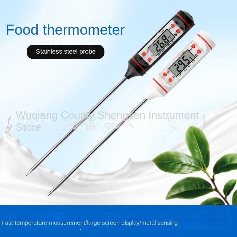 Food Thermometer 101 Plug-in Bread Solid Liquid Household Stainless ...