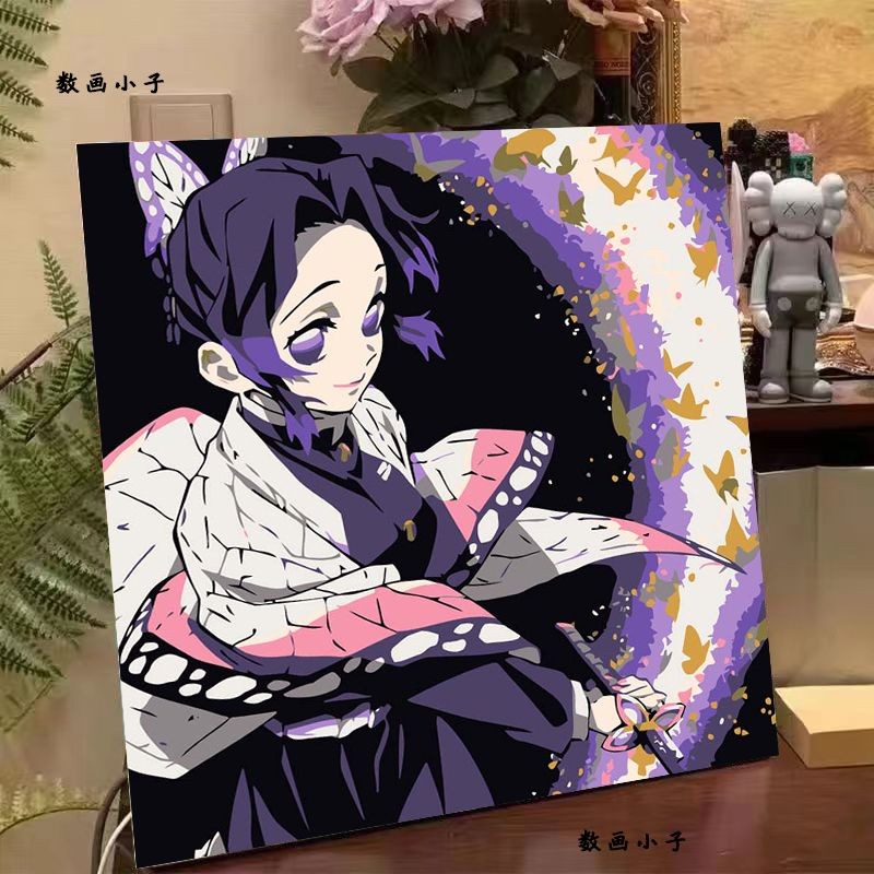 【Oil paint DIY color】鬼灭之刃数字油画diy填色画画卡通动漫手工填充油彩丙烯20241106 | Shopee Malaysia
