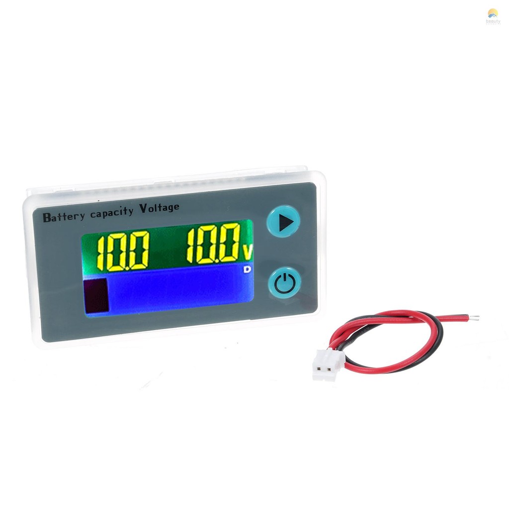 Battery Monitor 10-100V LCD Battery Monitor 12V/24V/36V/48V Digital ...