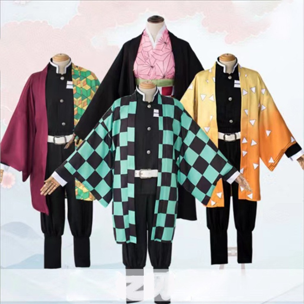 Demon Slayer Cosplay Costume Nezuko Kamado Tanjirou Tsuyuri Kanawo ...