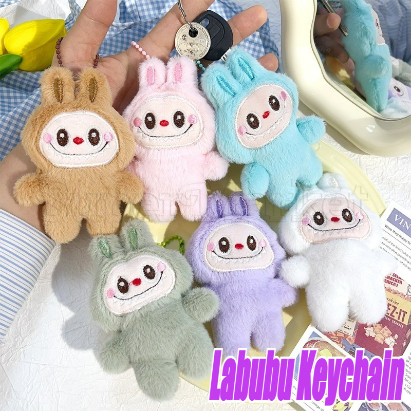Cartoon Labubu Plush Doll Pendant - Student Schoolbag Pendant Doll ...