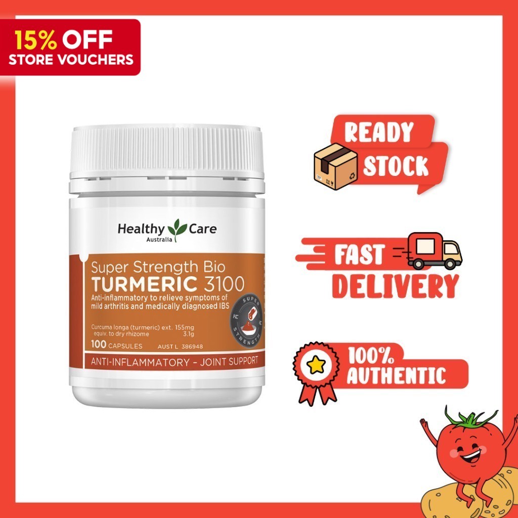 Healthy Care Bio Turmeric 3100 | 100 Capsules | Shopee Malaysia