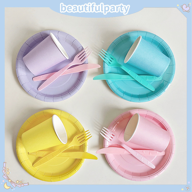 Disposable color environmentally friendly children's theme birthday ...
