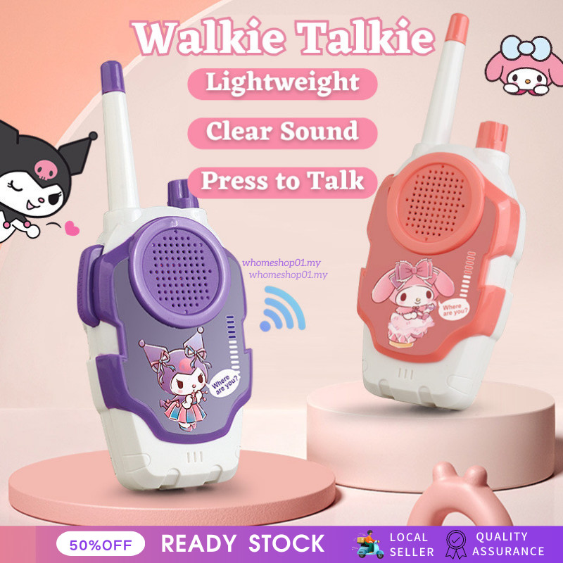 2 in 1set Kuromi Kids Walkie Talkie Cartoon Series Walkie Toy Wireless ...