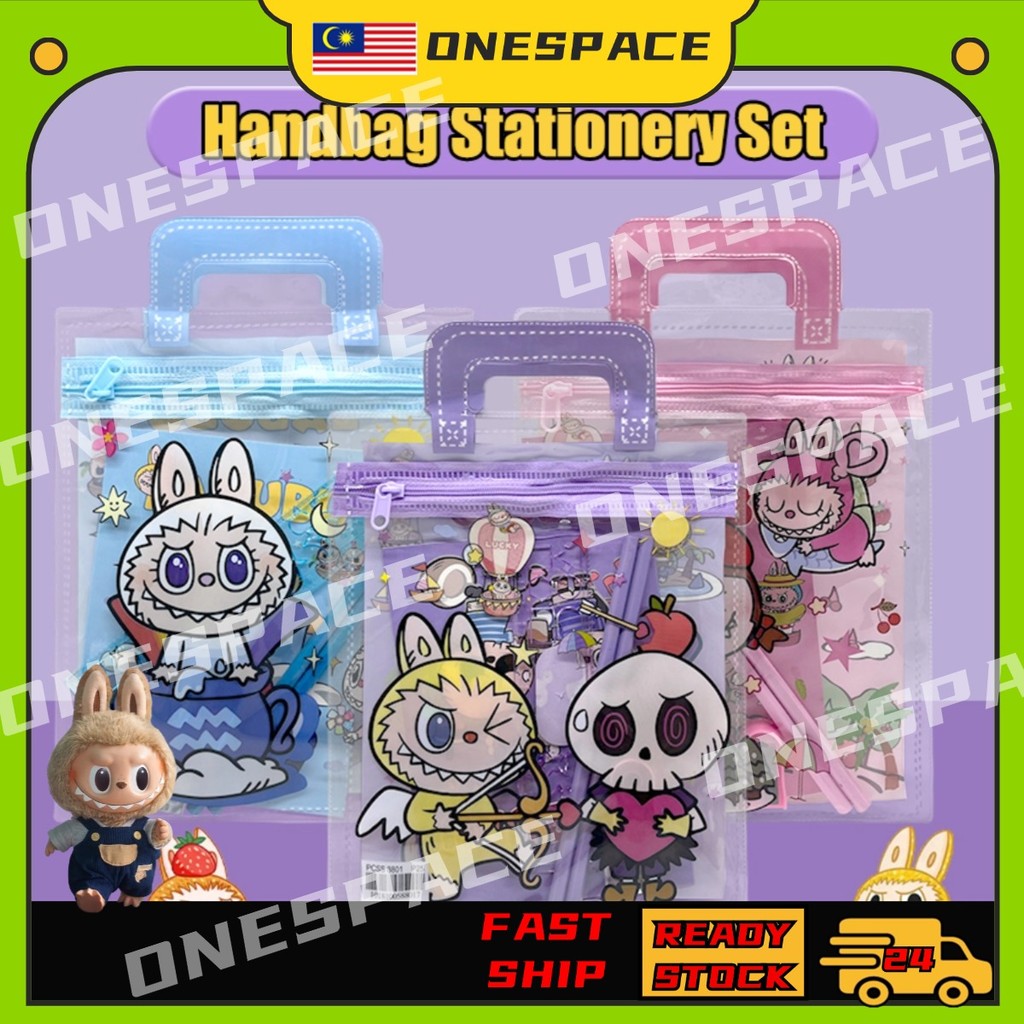 Alat Tulis Labubu Kuromi Stationery Set For Kids Cinnamoroll Students ...