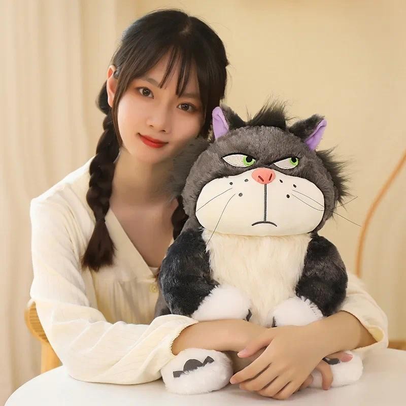 Japanese Funny Lucifer Cat Doll Plush Toy Doll Lucifer Bad Cat Pillow ...