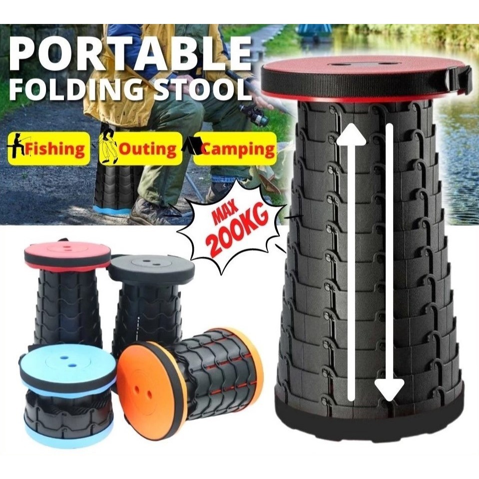 Stool Chair Telescope Chair Kerusi Telescopic Chair Folding Chair ...