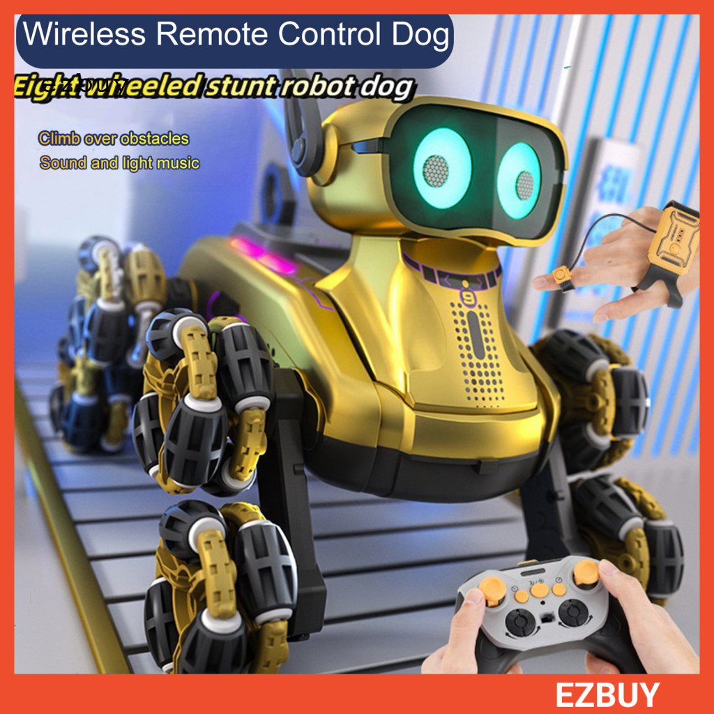 [EY] Stunt Robot Puppy Kids Robot Dog Rc Robot Dog Toy with Light Music ...