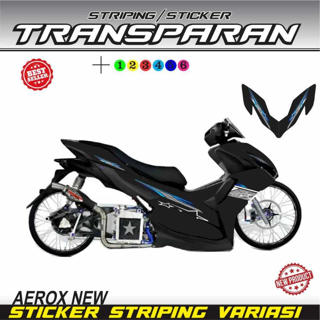 / Yamaha AEROX NEW 155 SIMPLE DESIGN TRANSFERENT CLEAR STICKER | Shopee ...