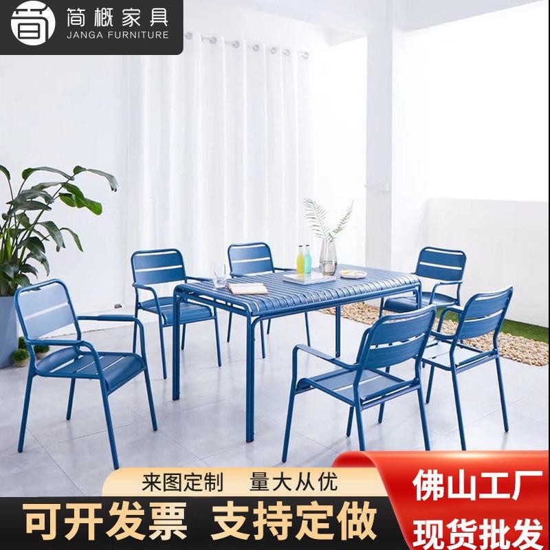 Perabot Logam Luar Taman Patio Komuniti Resort Kerusi Santai Meja Seni ...