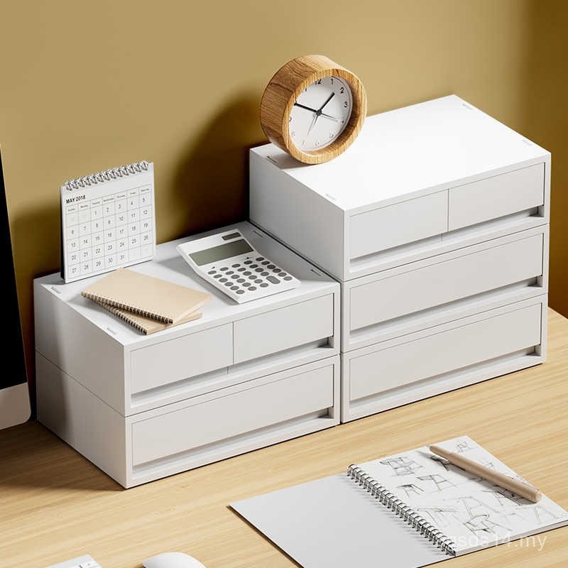 Kotak Penyimpanan Desktop Jenis Laci Fail A4 Penyusun Meja Pejabat ...