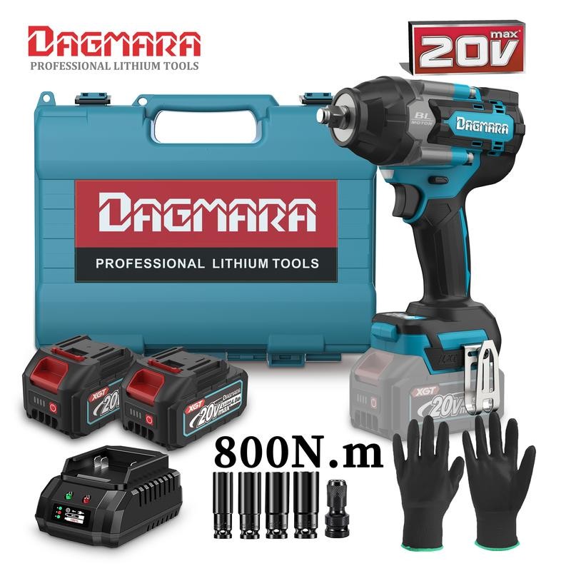Dagmara 800Nm Electric 1/2 Inch Cordless Impact Wrench Heavy Duty ...