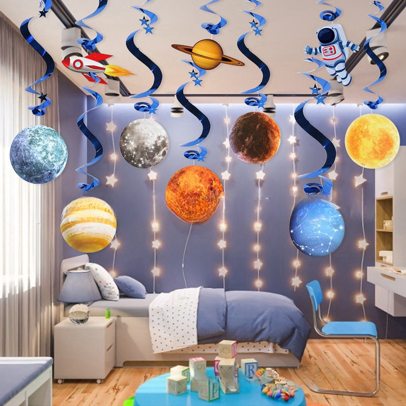 10pcs / Set Solar System Planet Model Hanging Decorations / Party ...