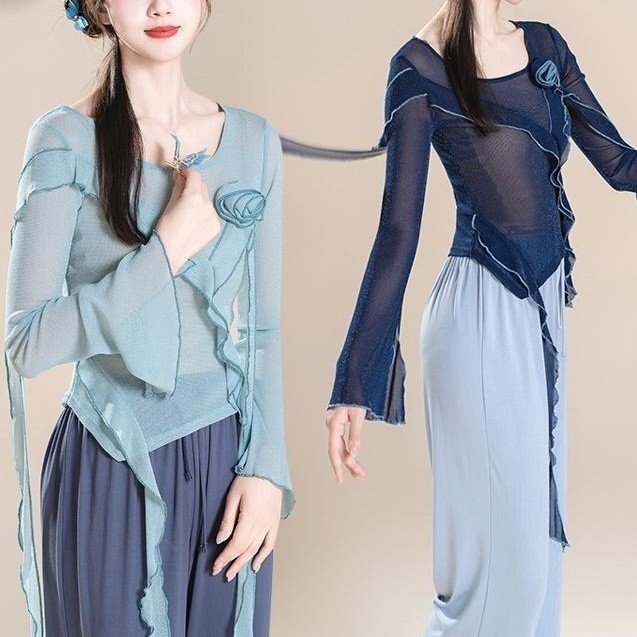 Classical Dance Costume Body Rhyme Gauze Chinese Dance Modern Dance ...