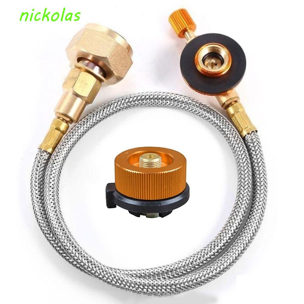 NICKOLAS Propane Refill Adapter Camping Outdoor Gas Charging Valve LPG ...