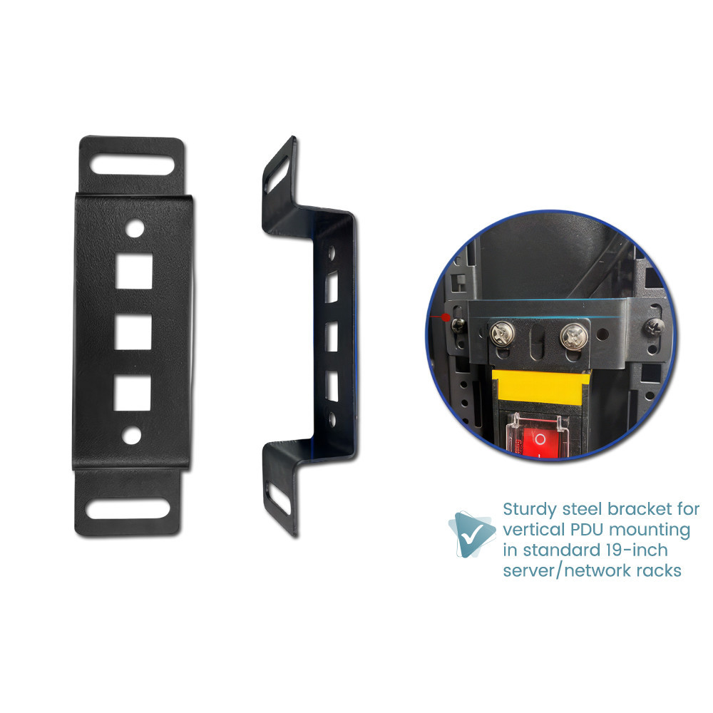 PDU Vertical Mounting Bracket 19 Inch Rack Cold Rolled Steel Matte ...