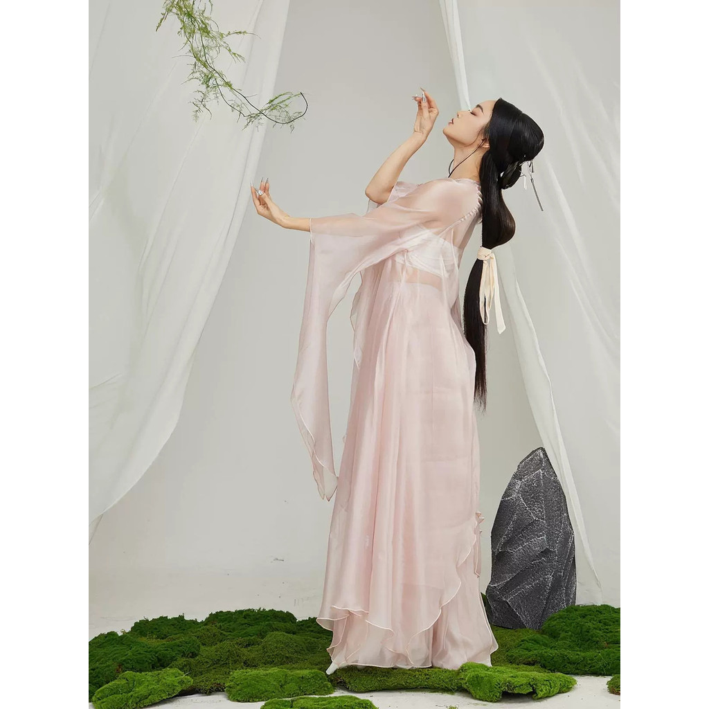 Classical Dance Costume Female Fairy Elegant Body Rhyme Gauze Practice ...