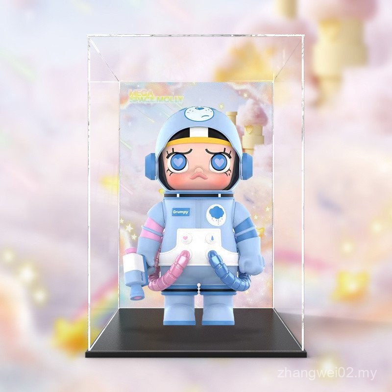 [Five-Sided Transparent] POPMART POPMART MEGA SPACE MOLLY 400% 1,000% ...
