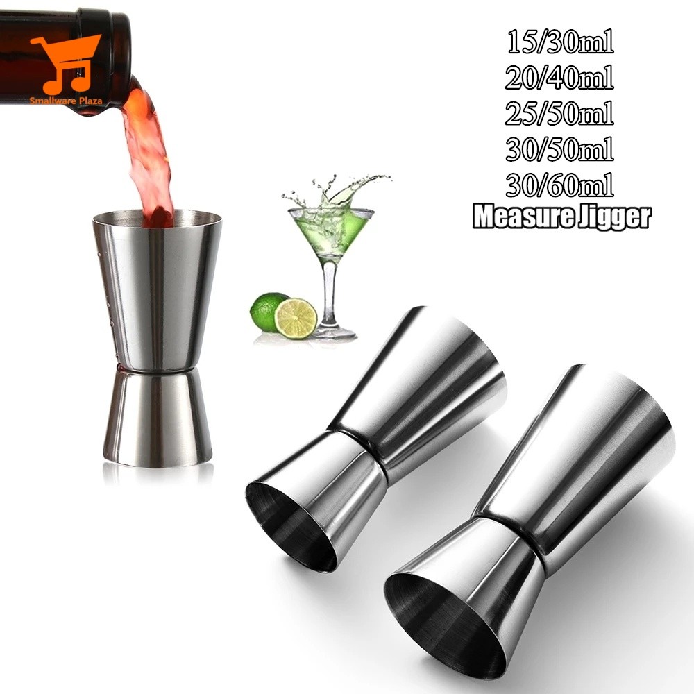 15/30 20/40 25/50 30/50 30/60 Stainless Steel Cocktail Shaker Measure ...